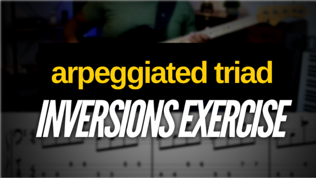 Arpeggiated Triad Inversion Exercise - Daric Bennetts Bass Lessons