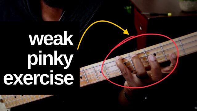 How to Strengthen your 4th finger (pinky) (exercise included) - Daric Bennetts Bass Lessons
