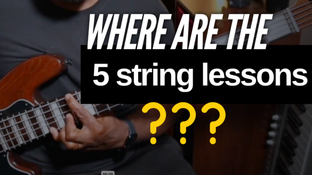 Why Don't We have "5 String Lessons"??? - Here's why - Daric Bennetts ...