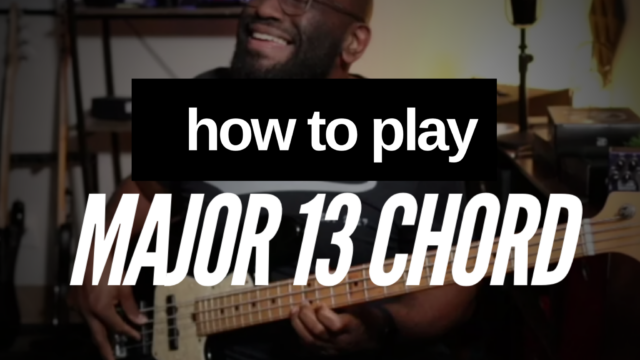 How to play a Major 13 Chord on the bass - (course teaser) - Daric ...